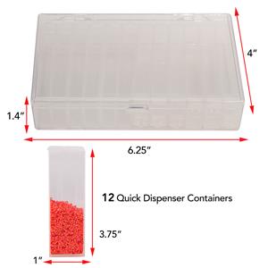 Keeper Flips 12pc Quick Dispenser Containers in Box – Beads N Crystals